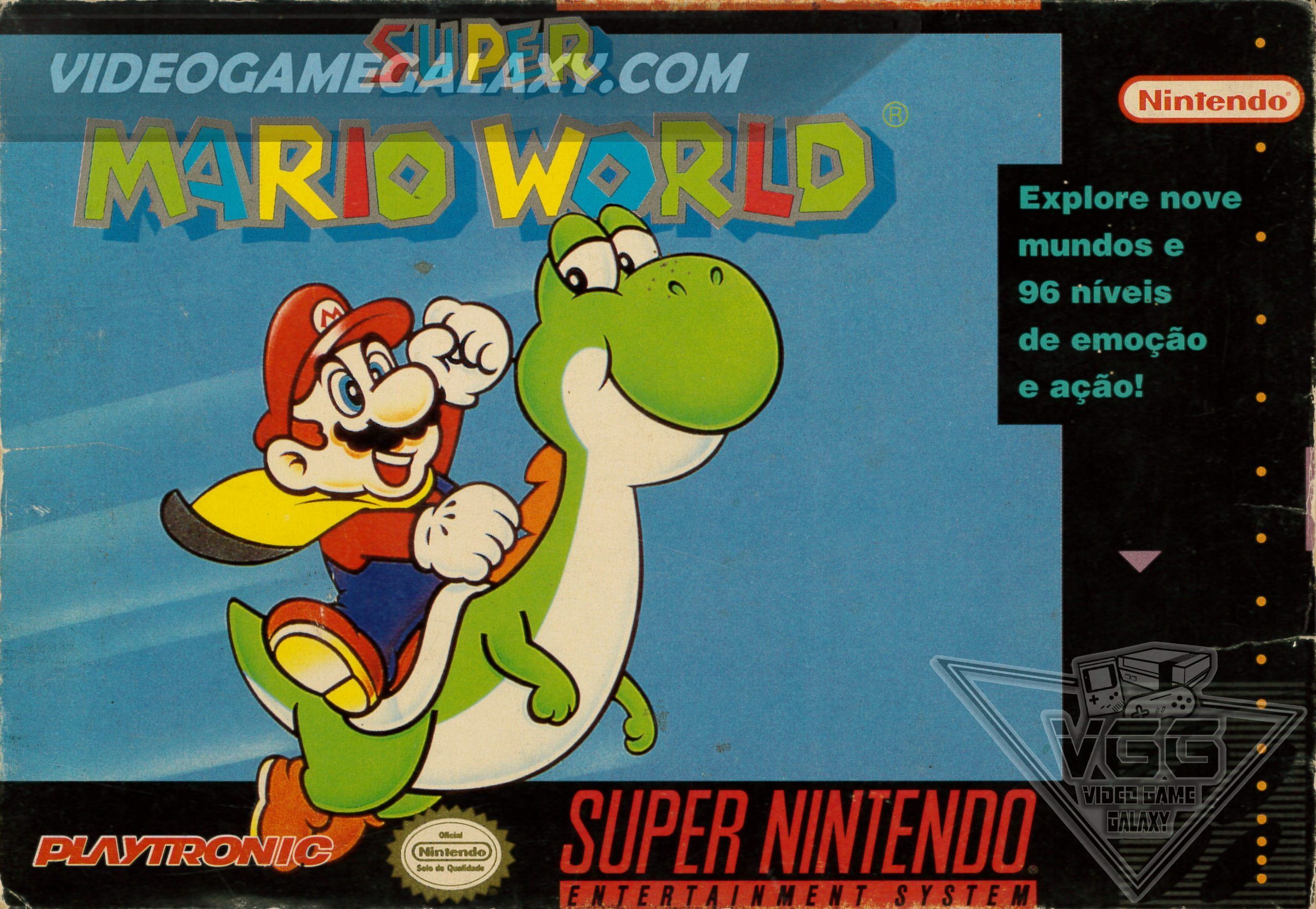 Super Mario World - PLAYTRONIC, SNES BRA, SUPER NINTENDO - VideoGameGalaxy