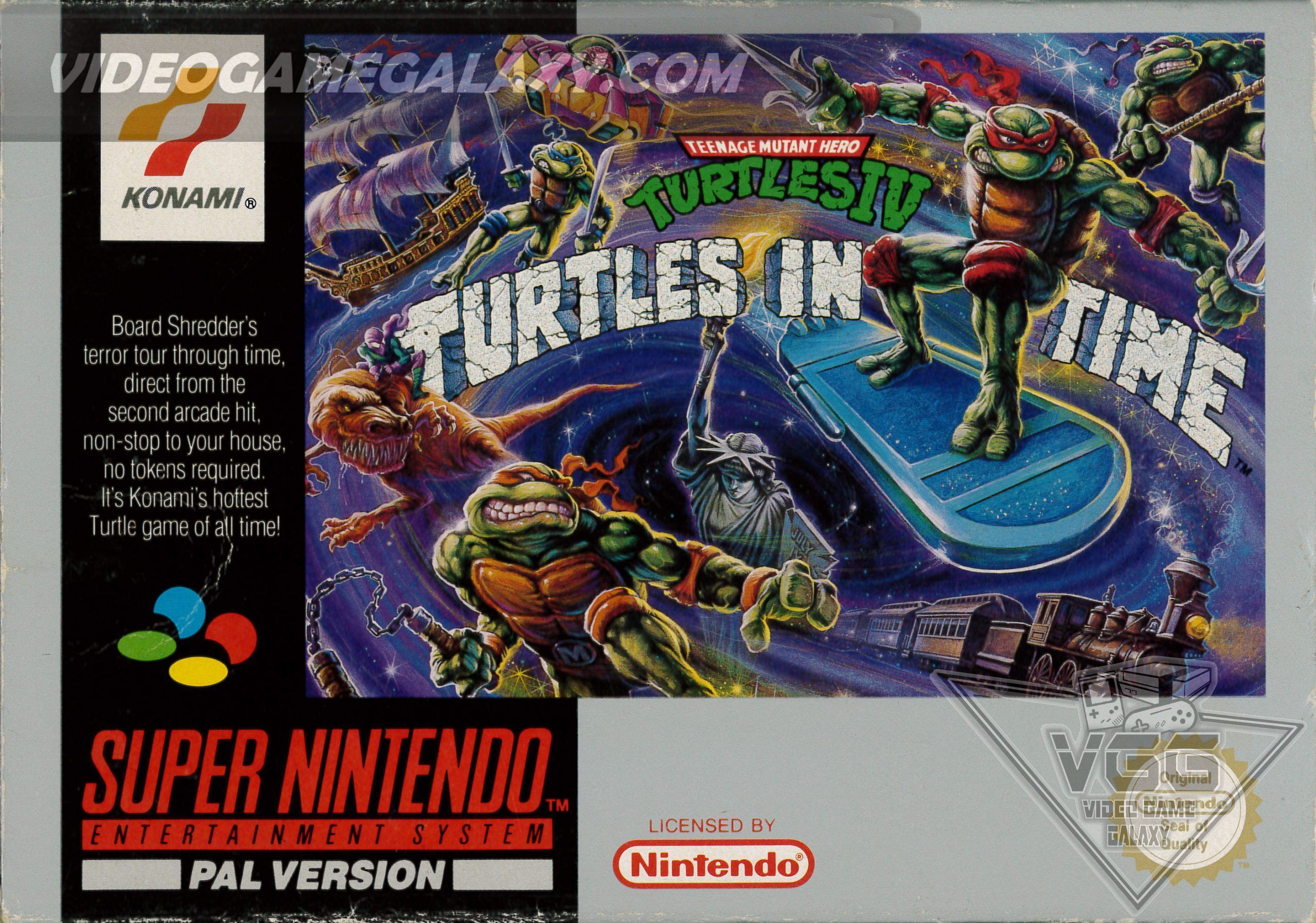 Teenage Mutant Hero Turtles IV Turtles in Time - SNES UKV, SUPER NINTENDO - VideoGameGalaxy